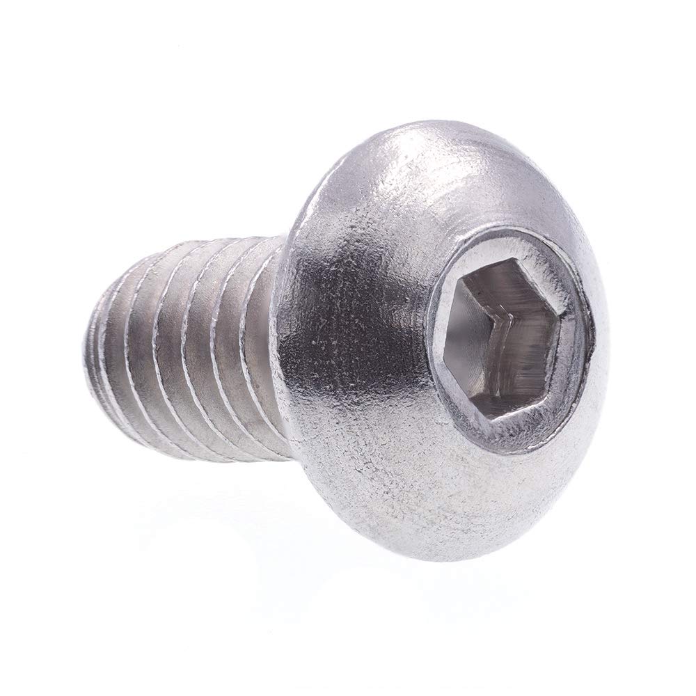 Prime-Line 9168821 Socket Cap Screws, Button Head, Hex (Allen) Drive, #8-32 X 5/16 in (10 Pack)