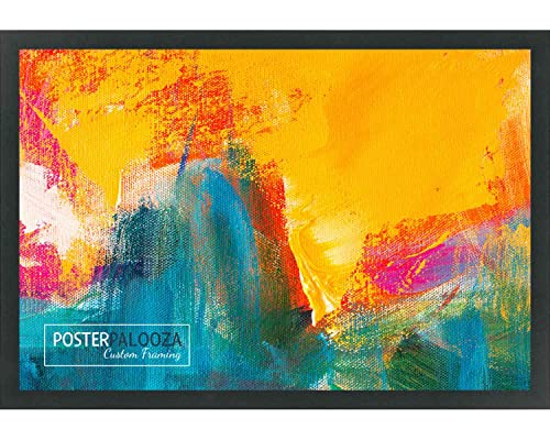 A4 Frame Black Modern Minimalist - Wooden 8.25x11.75 Frame - Modern Wood A4 Picture Frame For A4 Size Artwork or Documents - Photo Frame Includes UV Acrylic, Foam Board Backing, Hardware