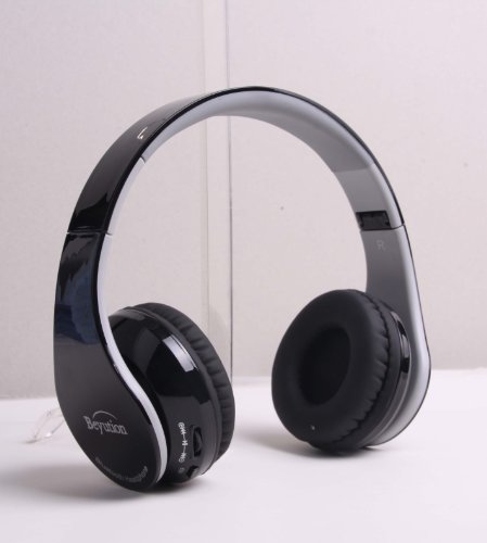 Beyution Hi-Fi Stereo Bluetooth Headphones Over-Ear Headset with Micphone for Apple iPhone/iPAD/iTouch/Samsung Galaxy Toshiba Huawei Cell Phone Tablet which Have Bluetooth Device
