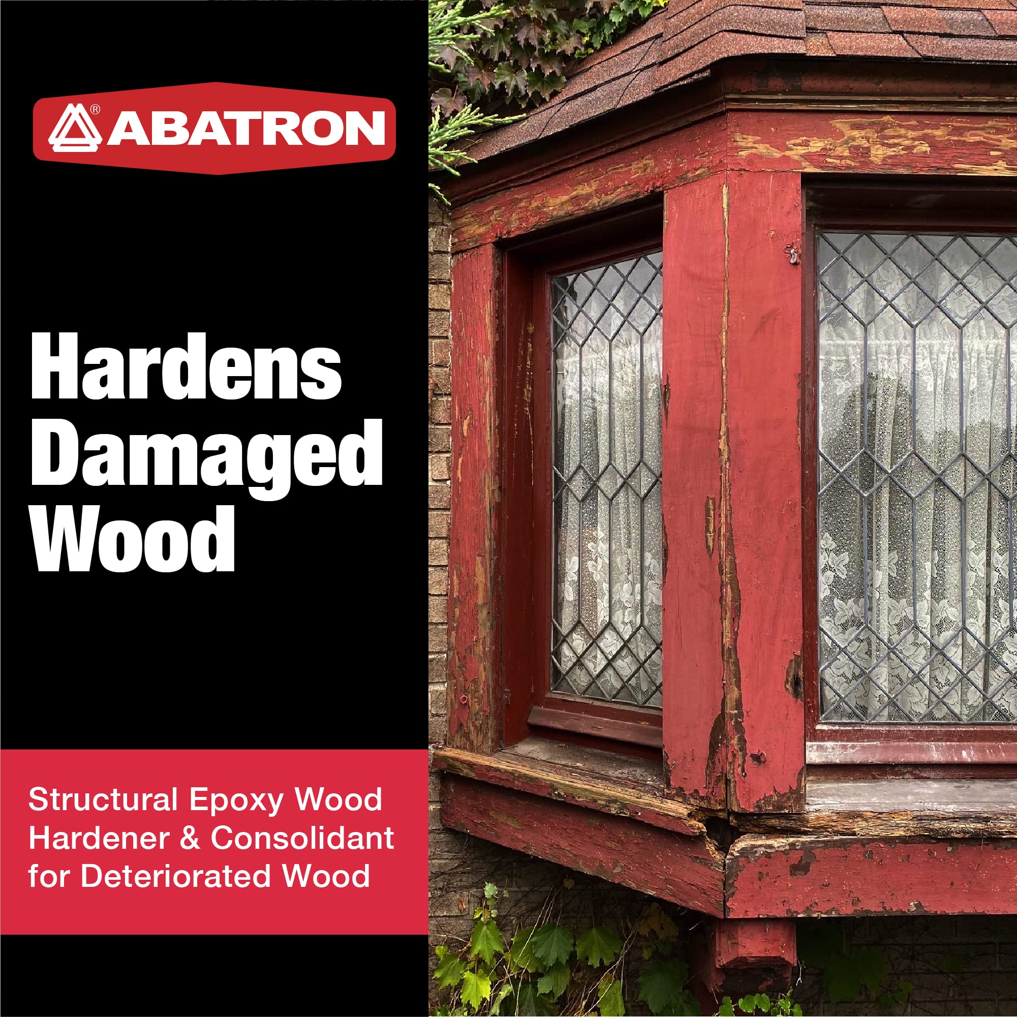 Abatron LiquidWood 2 Pint Kit β 2-Part Structural Epoxy Wood Hardener and Consolidant Resin.