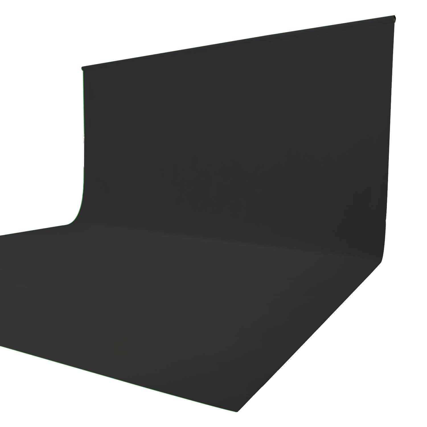 ISSUNTEX 10X20 ft Background Muslin Backdrop, Photo Studio, Collapsible High Density Screen for Video Photography and Television-Black