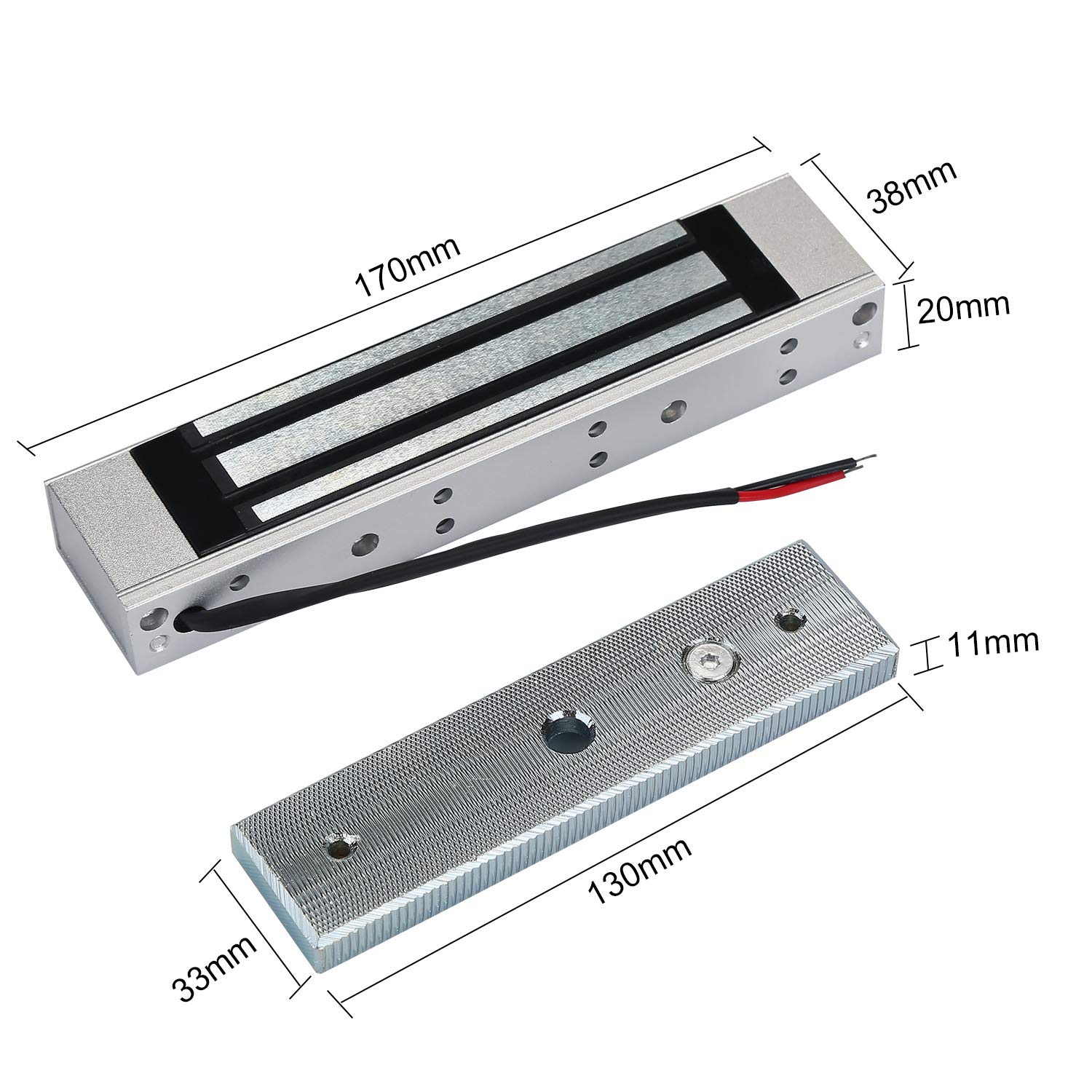 IMAGE Proximity RFID Card Access Control System Kit with 180kg 350LB Electric Magnetic lock 110-240V AC to 12v DC 3A 36w Power Supply Proximity Door Entry Keypad 10 Key Fobs EXIT Button