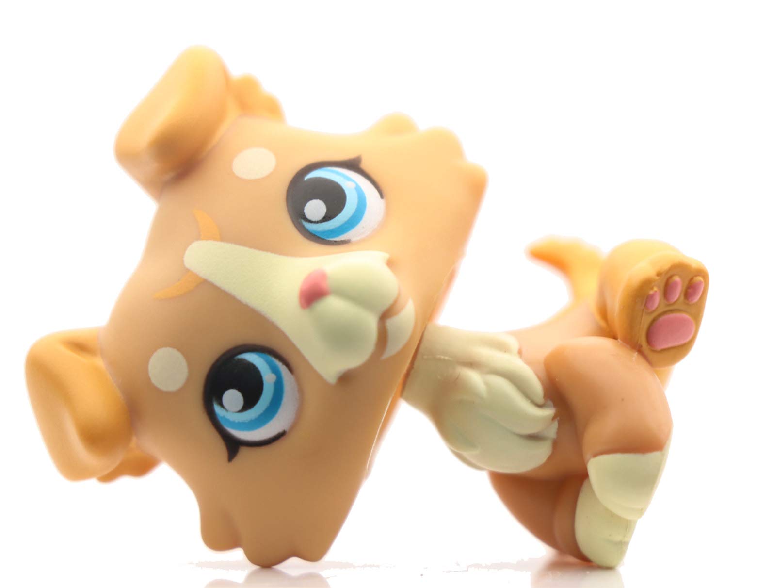 AODERTI Baby for Collie 2452 Yellow Dog 1 Inch Puppy Mini Bobble Head Pet Shop Toys c