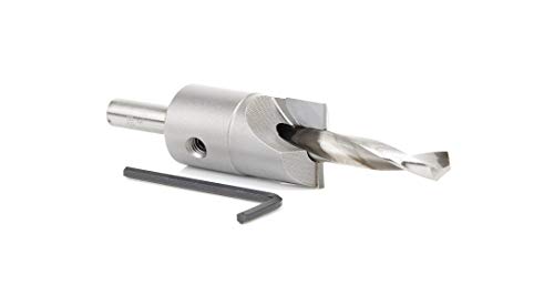 Amana Tool 55142 Carbide Tipped Shankless Counterbore with Slow Spiral #24 Screw 3/4 D x 3/8 Drill D x 3/8 Drill SHK