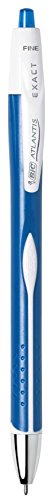 BIC Glide Exact Ballpoint Pen, Retractable, Fine 0.7 Mm, Blue Ink, Blue Barrel, Dozen