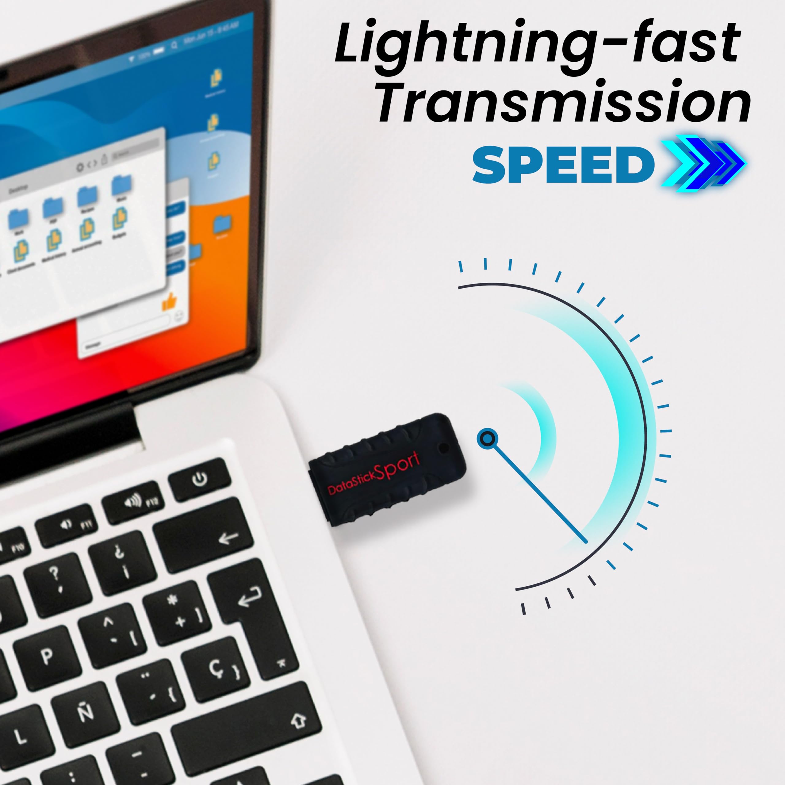 Centon DataStick Sport USB 2.0, 128GB x 1, Black