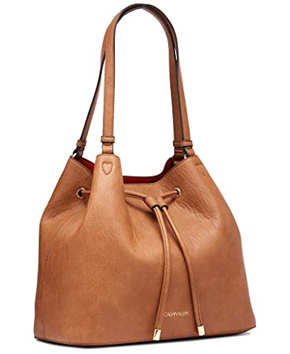 Calvin Klein Gabrianna Novelty Shopper Shoulder Bag, Caramel