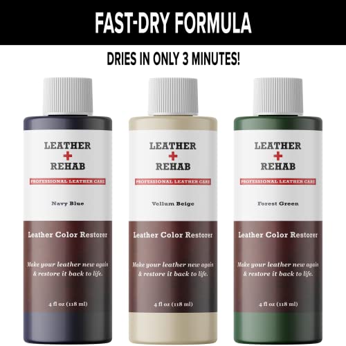 Leather Color Restorer - Khaki Beige - Repair & Restore Furniture, Couch, Car Seat, Shoes, Jacket and Boots - 4 oz.