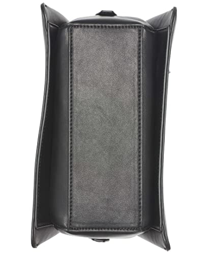 Calvin Klein Hazel Top Zip Organizational Crossbody, Black/Silver