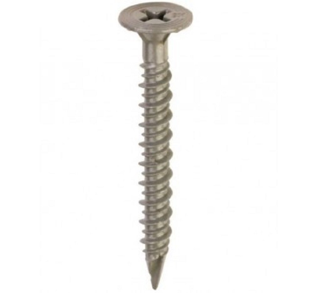 Rock-On 23311 9 by 1-5/8" Serrated Head Star Drive Cement Board Screws (140 Pack)