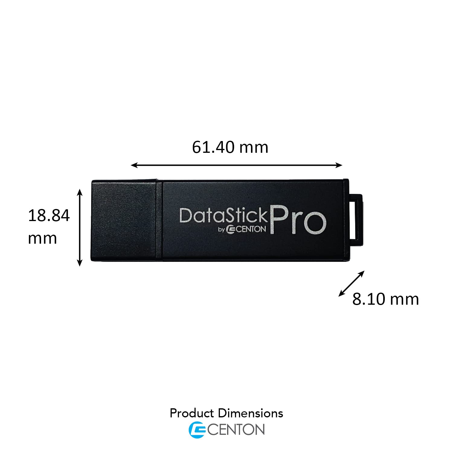 Centon Electronics MP Valuepack USB 3.2 Gen1 DataStick Pro Flash Drive, 32 GB, 10 USB Flash Drives, 10 Pack, Black
