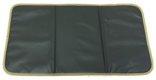 HSD Diaper Changing Mat Pad, Easy to Clean, 600D Waterproof Polyester Backing, Military Style (Coyote Brown)