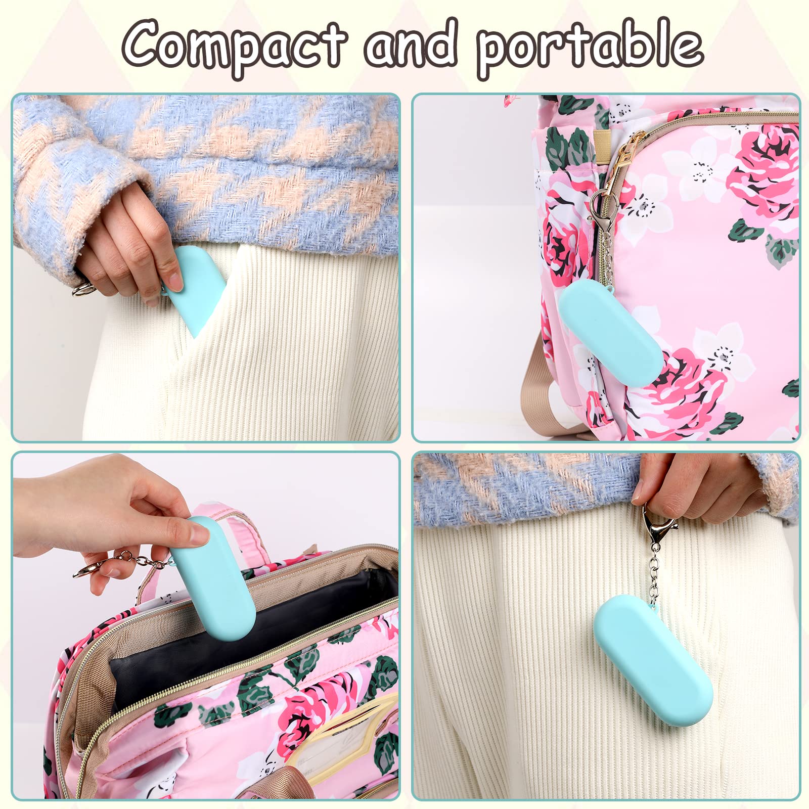 4 Set Reusable Straws Silicone Drinking Straws with Cleaning Brush and Case Portable Reusable Straws for Cold or Hot Drinks Picnic Party Travel Outdoors