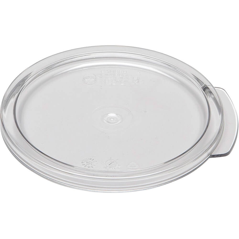 Cambro RFSCWC1135 Camwear Cover for 1 qt. round storage container clear - Case