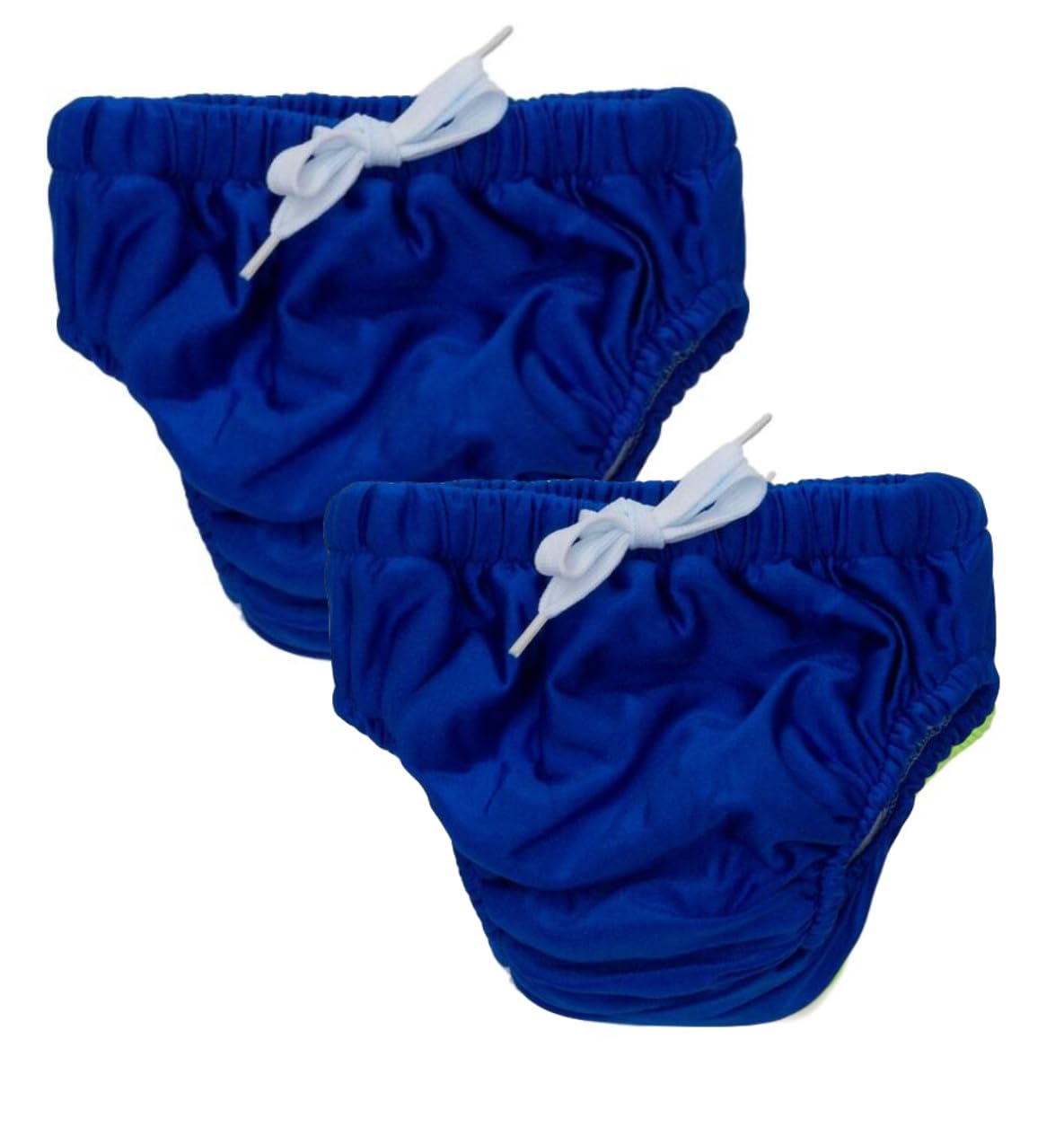 KaWaii Baby Reusable Swim Diaper Mesh Layer, Stretchy, Lightweight, Swim Activities, Travel, Boys & Girls(M) 24ā35 Pounds, Pack of 2 Blue