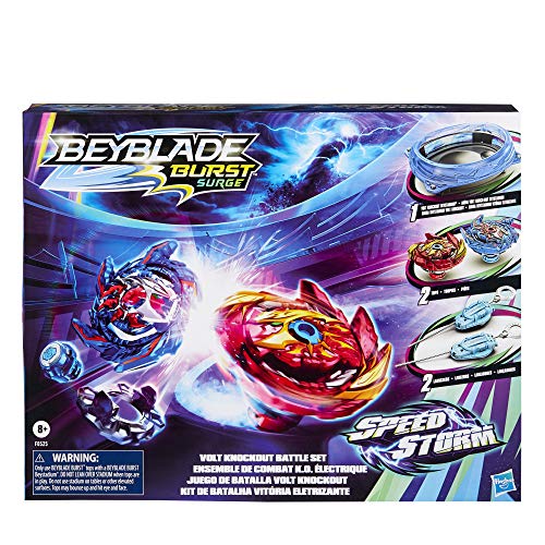 BEYBLADE Burst Surge Speedstorm Volt Knockout Battle Set β Complete Battle Game Set with Beystadium, 2 Battling Top Toys and 2 Launchers