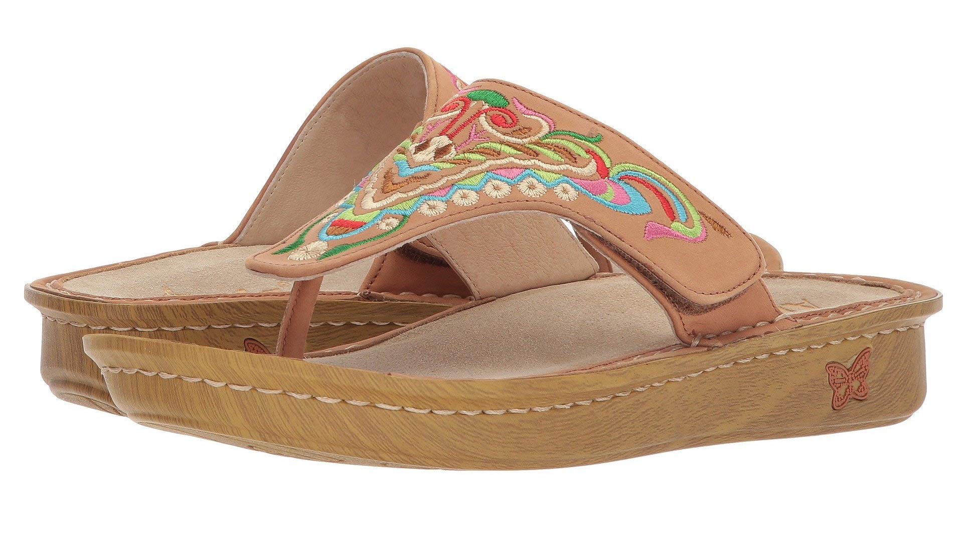 Alegria Womens Vanessa Chrysalis Cognac Sandal 6 M US