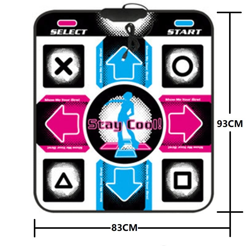 Game Dance Machine, Electronic Dance Mats Dancing Pad Yoga Mat Musical Dancing Carpet, PVC Wear USB Dance Step Mat Dancer Blanket, High Sensitivity Gaming
