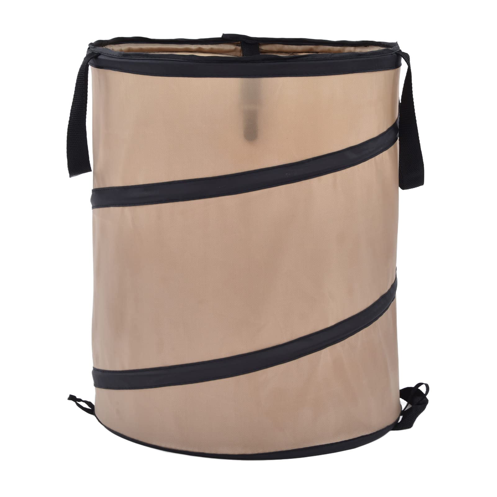 37.8L Collapsible Trash Can Oxford Cloth Camping Trash Can Large Capacity Reusable Yard Leaf Bag Holder for Home Garden Camping Lawn Pool