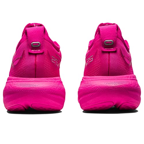 ASICS Women's Gel-Nimbus 25 Running Shoes, 9, Pink Rave/Pure Silver