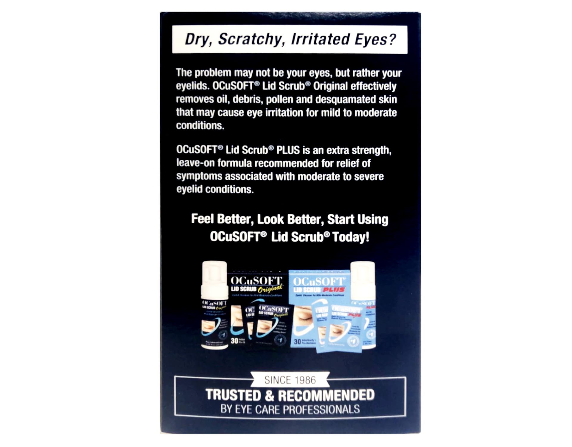 OCuSOFT Eyelid Cleansing Replacement Pads, White, 100 Count (Pack of 1)