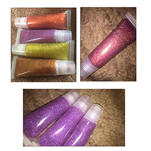 30 Pcs 8ml Clear Empty Tubes Refillable Containers for DIY Lip Gloss Balm & Travel Toiletries
