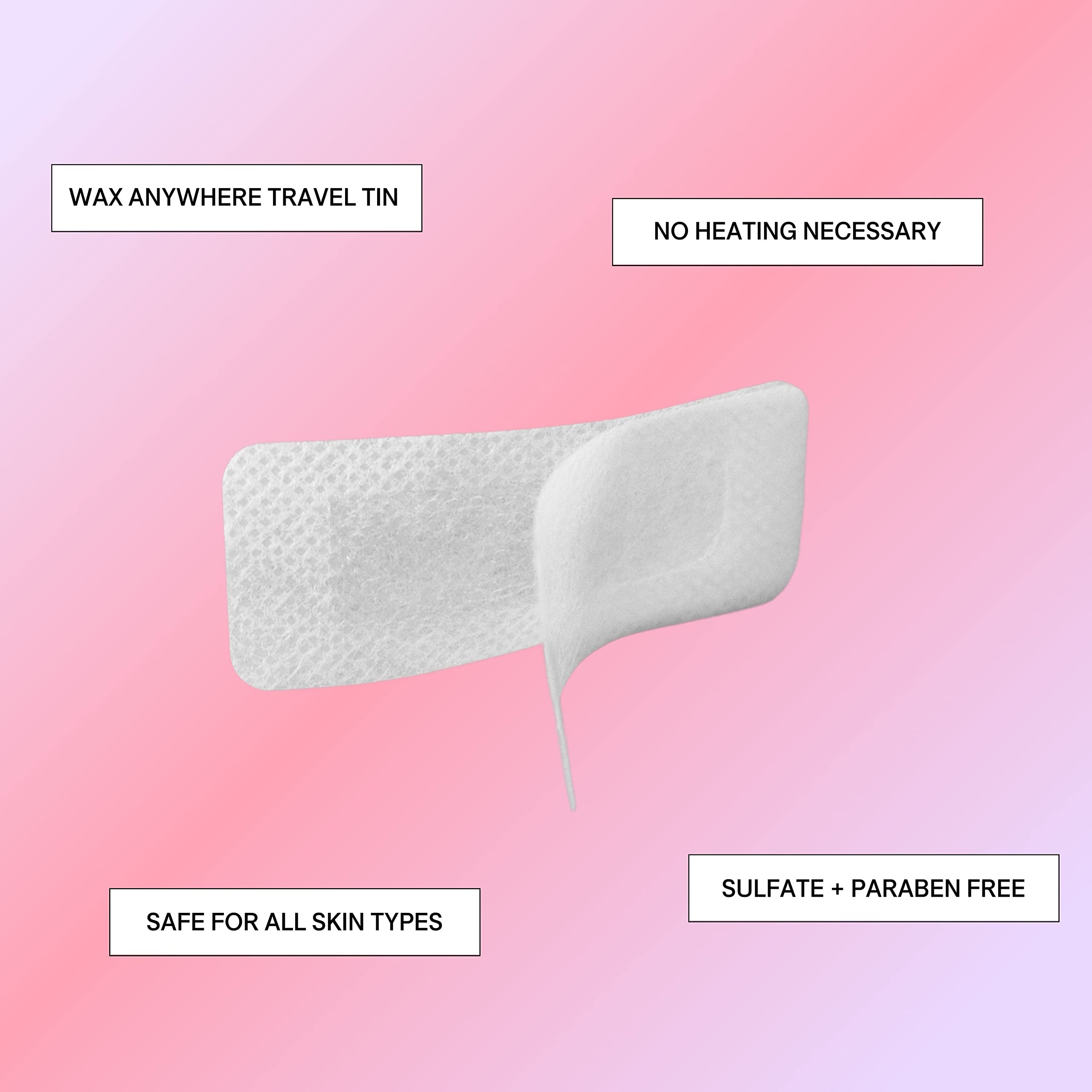 No Mo-Stache 2 Pack Wax Strips - 40 Count Value Pack Waxing Strips for Long Term Hair Waxing
