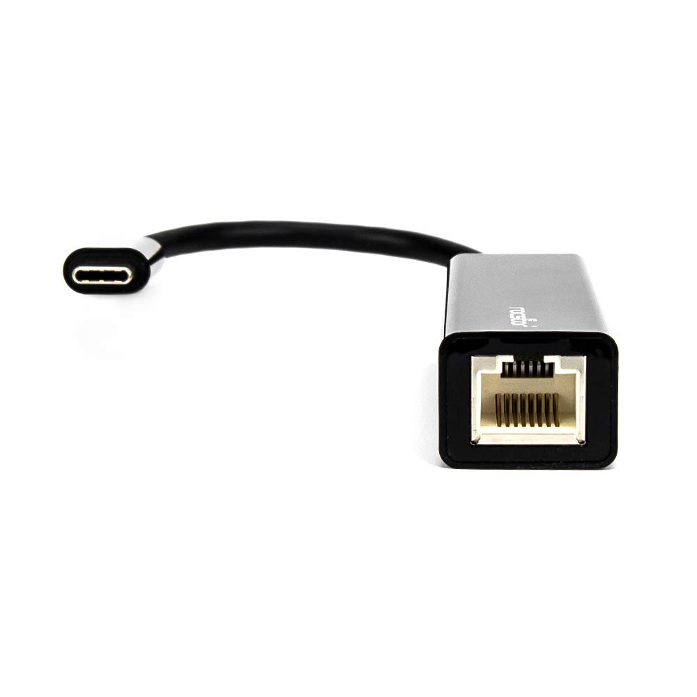 Rocstor Y10A174-B1 Premium USB-C to Gigabit Network Adapter - USB Type-C to Gigabit Ethernet 10/100/1000 Adapter – Compatible with Mac & PC – Plug & Play (No Drivers Needed) - USB 3.1, Black