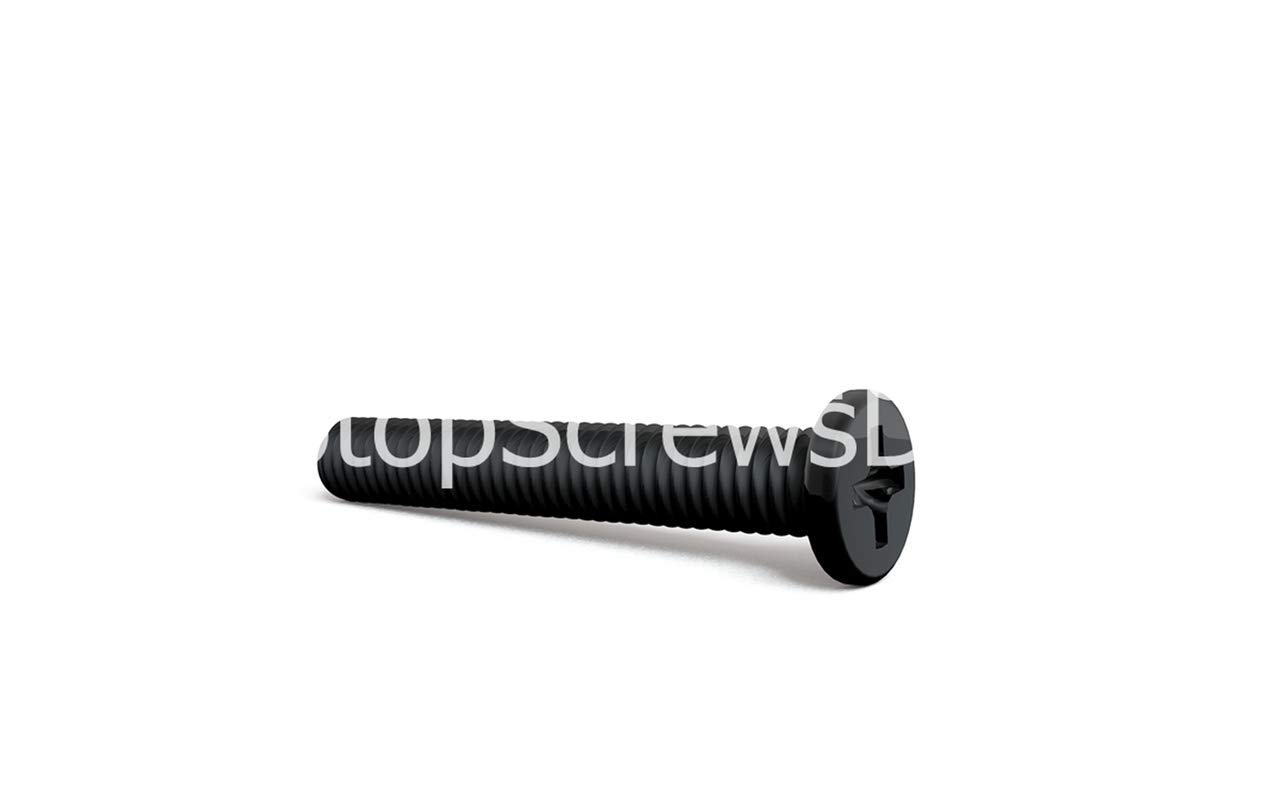RapidSparesLtd Pack of 500 M2.5x17 New Black Zinc Wafer Head Laptop Machine Screw Philips Head