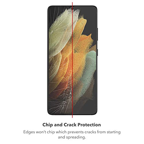 ZAGG InvisibleShield GlassFusion+ with D3O - Hybrid Glass with D3O - Made for Samsung GS21 Ultra (6.9") - Case Friendly