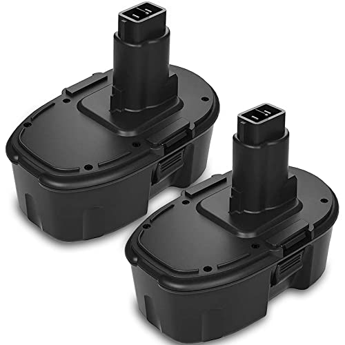 2Pack 4.0Ah DC9098 DC9096 Battery for Dewalt 18V Battery Replacement Compatible with 18Volt Dewalt Battery DC9096 DC9098 DC9099 DW9098 DW9099 DW9095 DW9096 DE9039 DE9098 DE9503 XPR Power Tools(Black)