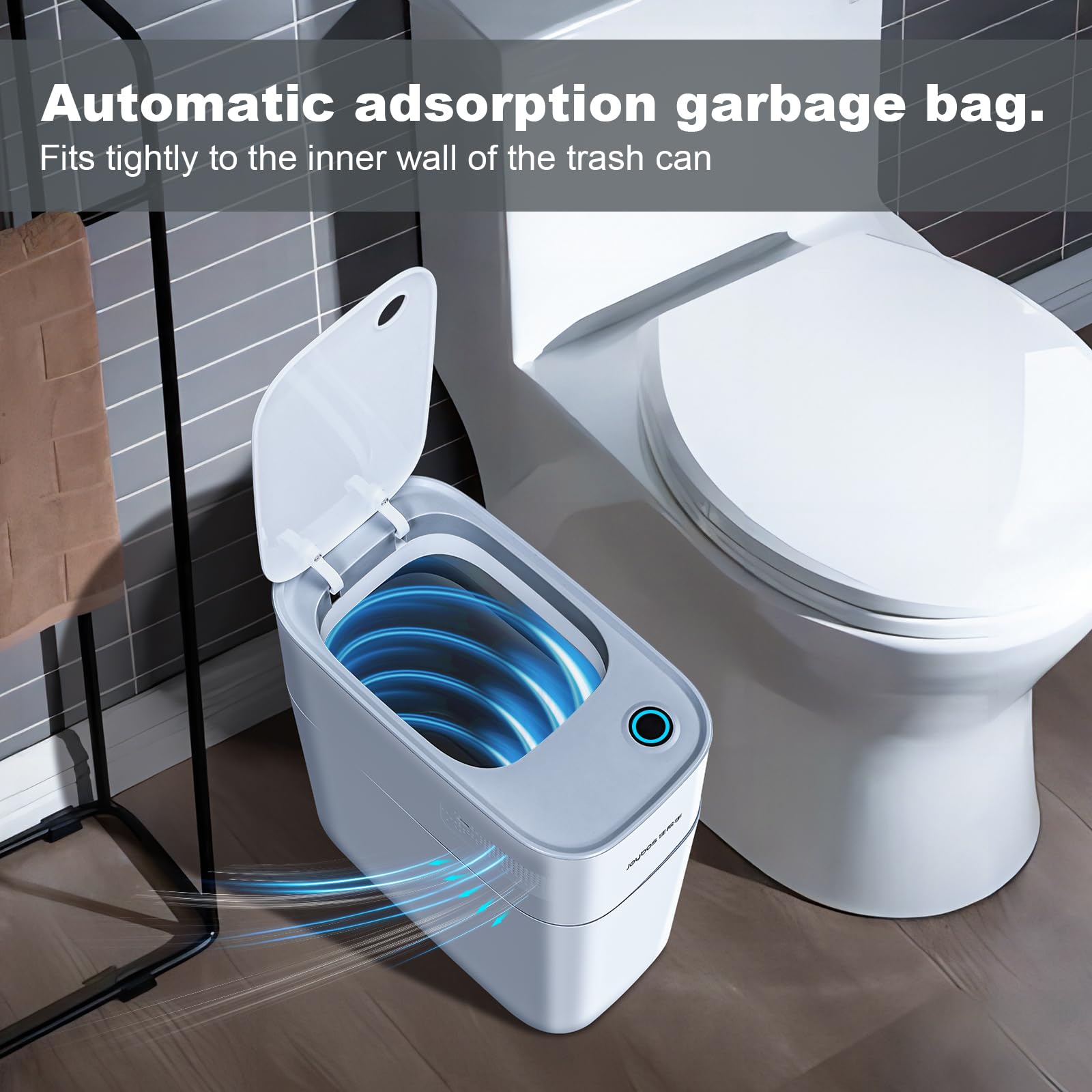 JOYBOS 2Pack Sensor Bathroom Trash Can with Lid