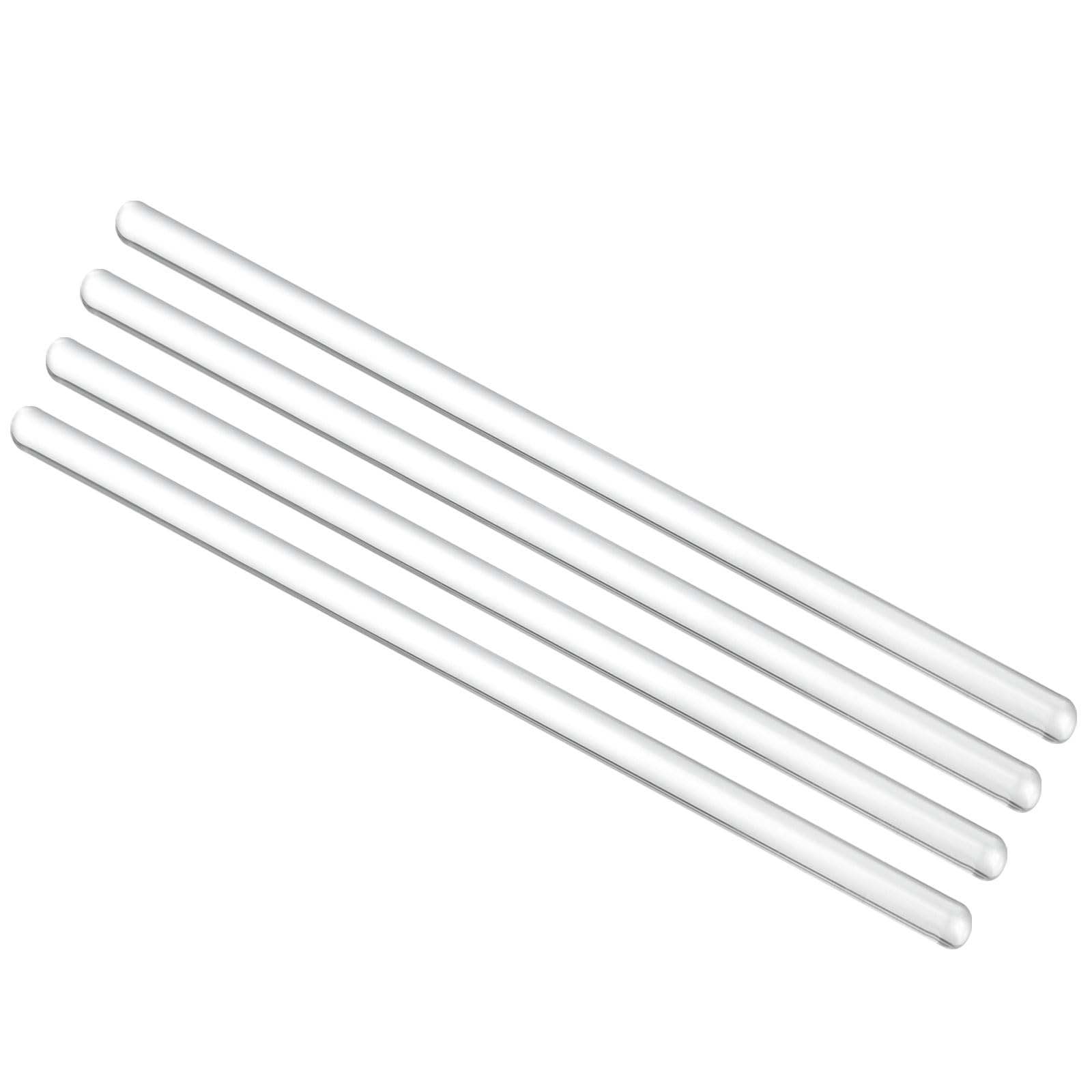 MECCANIXITY 3.3 Borosilicate Glass Stick 15.7" Length 10mm Dia Stir Rod Mixing Tools 4Pcs