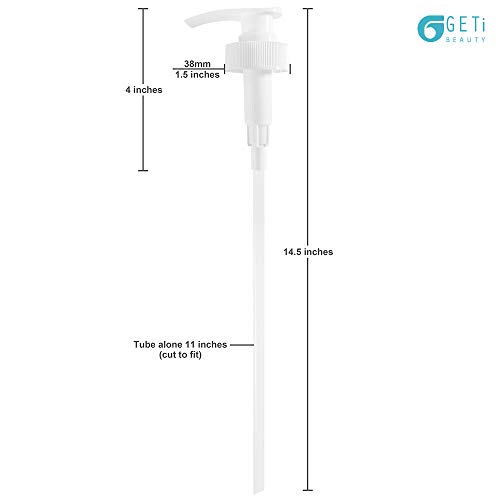 GETi Heavy Duty Liquid Dispenser Pump for Shampoo - Conditioner - Soap - Pet Shampoo - Fits Gallon - 128oz Bottles and Jugs 4cc Output - 1 Pack