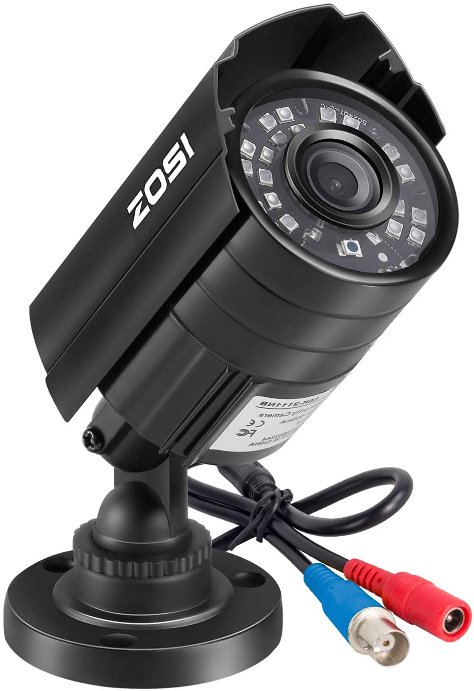 ZOSI 1080P 4 Pack HD-TVI Security Bullet Cameras Outdoor Indoor Weatherproof with 24pcs IR LEDs 65ft Night Vision for 2.0MP Surveillance TVI CCTV System (Renewed)