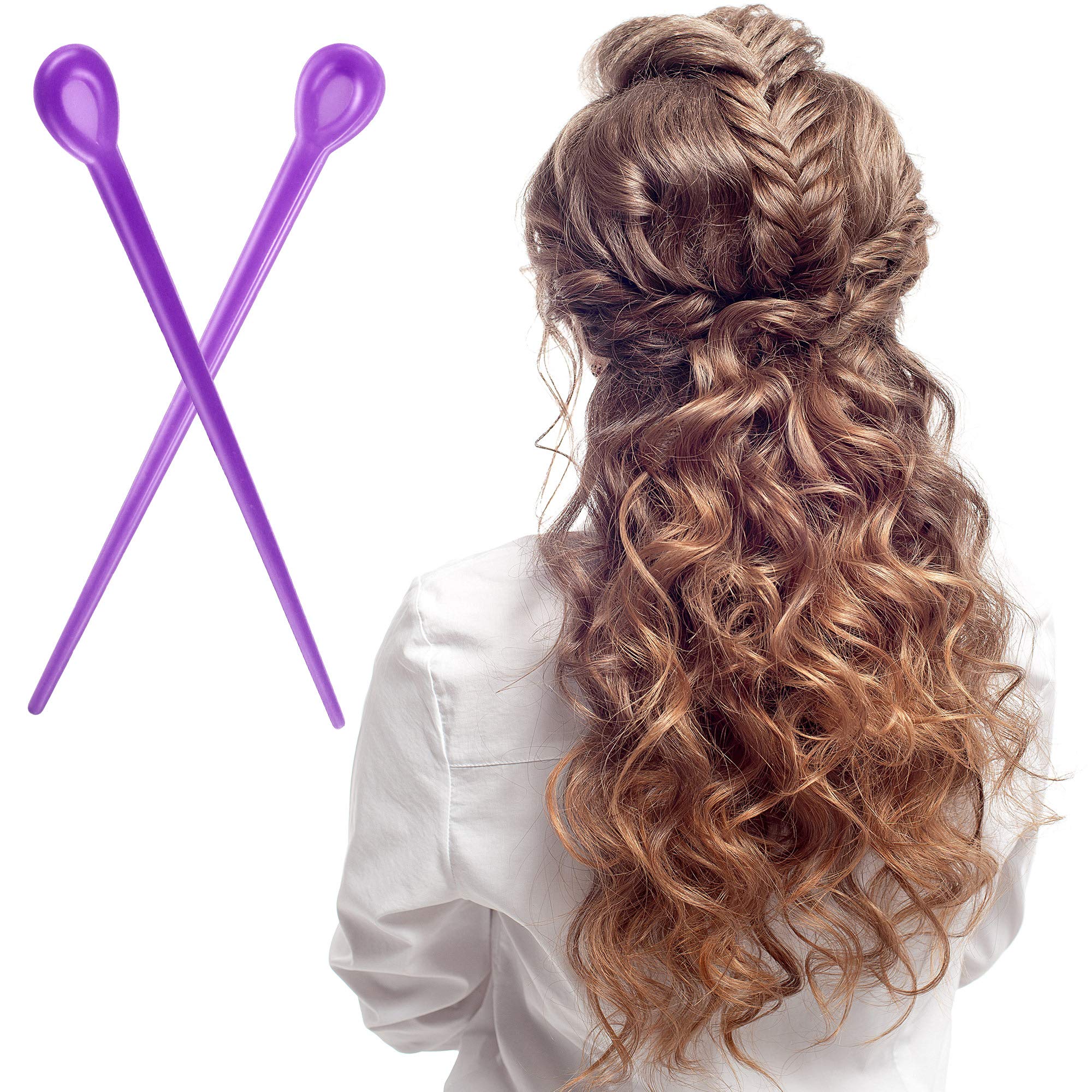 WILLBOND 180 Pieces Brush Roller Pick Plastic Roller Pick Hair Curler Pin for Hair Curling Styling Accessories Present(null)