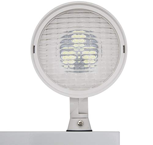 LFI Lights | NYC Approved Emergency Light | Steel Housing | Two LED Adjustable Round Heads | Hardwired with Battery Backup | UL Listed | (2 Pack) | EL-STLED