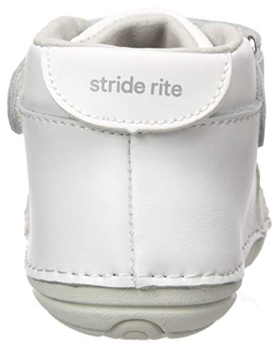 Stride Rite baby boys Soft Motion Frankie Athletic Sneaker, White, 3 Infant US
