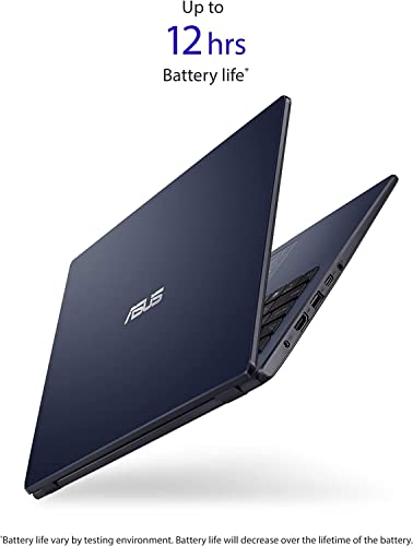 ASUS 14" Ultra Thin FHD PC Laptop, Intel Celeron N4020, 4GB RAM, 128GB, NumberPad, 1 Year Microsoft 365, Windows 11 Home in S Mode, Star Black + Accessories