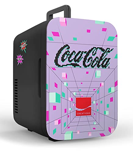 Cooluli Coca-Cola Byte Edition Mini Fridge for Gaming,Ā Bedroom - Car, Office Desk & College Dorm Room - 10L/12 Can Small Refrigerator - AC/DC 12V Portable Cooler & Warmer for Food, Drinks (Coke, Byte)