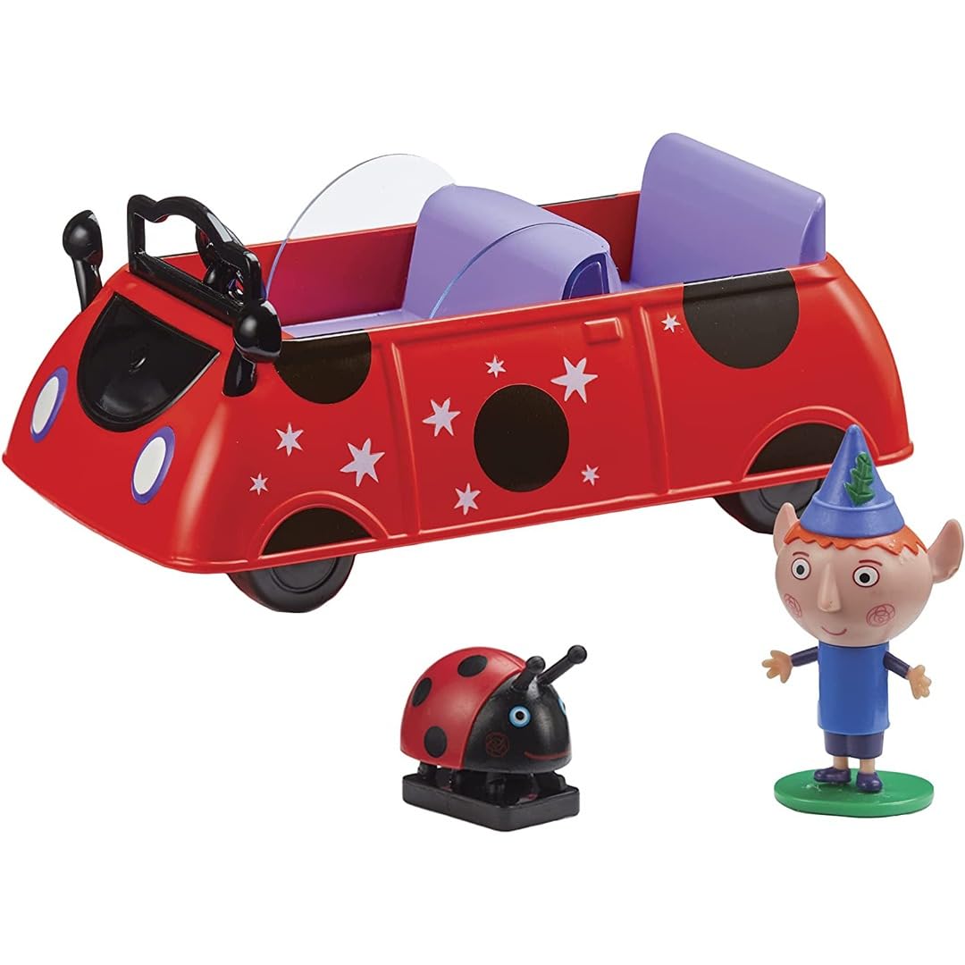 Ben & Holly Ben Elf's Gaston Buggy, Plush Along Car, Ben and Holly's Little Kingdom, Imaginative Play, Gift for 3-6 Year Old