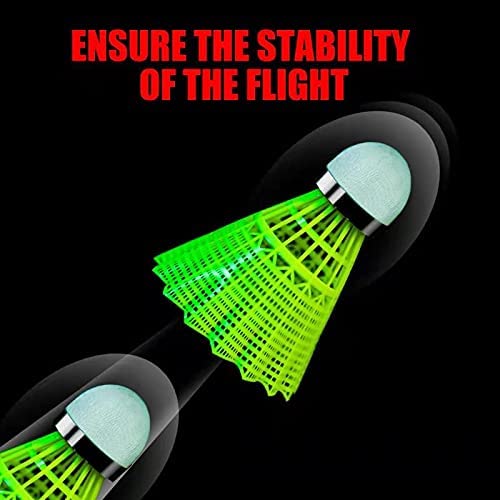 24 Pack Nylon Badminton Birdies - Bedminton Shuttlecocks for Baseball/Softball Batting Training - Birdie Ball for Indoor and Outdoor Matches ~ Highly Stable & Durable Shuttle Balls (24 PACK WHITE)