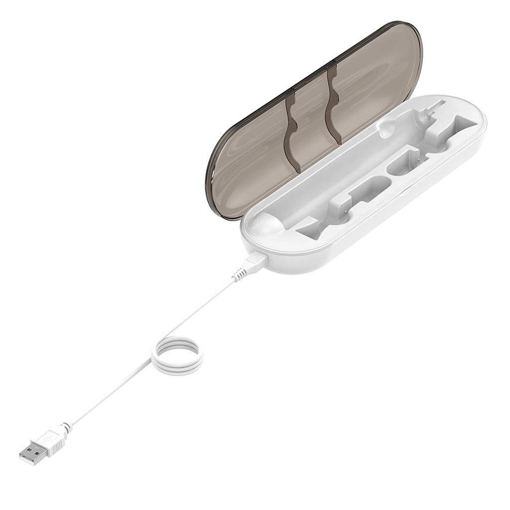 freneci Electric Toothbrush Charger Replacement Case for Philips Sonicare DiamondClean HX9382 HX9372 HX9362 HX9360 - White 1m Cable