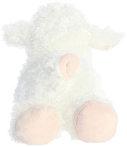 Aurora® Adorable Mini Flopsie™ Lana™ Stuffed Animal - Playful Ease - Timeless Companions - White 8 Inches
