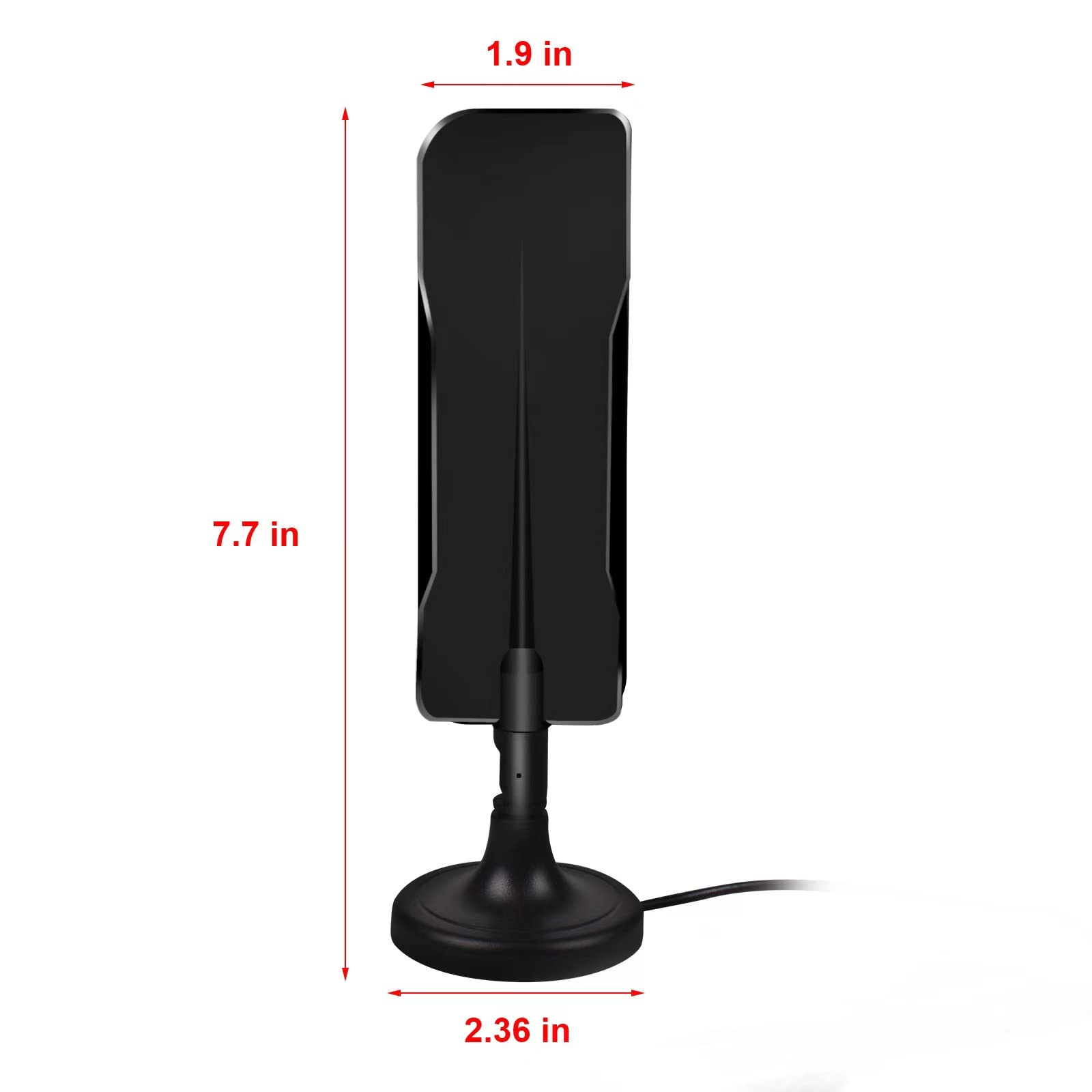 4G LTE/5G/CBRS 7dBi Magnetic Base Wide-Band Antenna Compatible with MOFI 5500/4500, Cisco, Cradlepoint, Digi, MoFi, Pepwave, Sierra 4G LTE, 5G Modems, AT&T Routers Modems -2 Pack