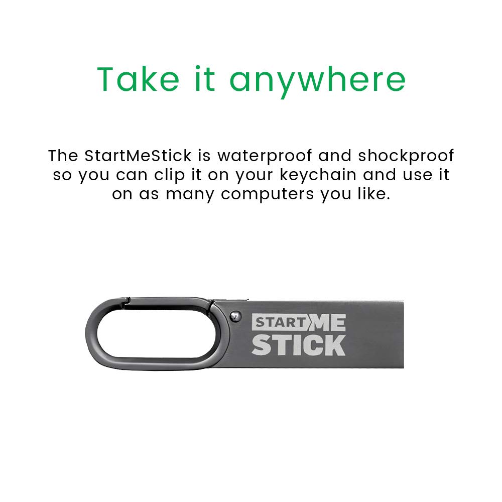 StartMeStick - Breathe a New Life Into Your Old Computer, Plug-in Operating System, Unlimited Use on Unlimited PCs and Macs for 2 Years