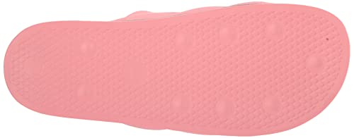 adidas Originals Women's Adilette Essential Slide Sandal, Super Pop/Super Pop/Super Pop, 6