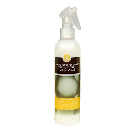 Best Shot Scentament Spa Botanical Body Splash, Detangler Spray, Body Spray for Pets, Cat and Dog Cologne Spray, Lemon Vanilla, 8 Oz.