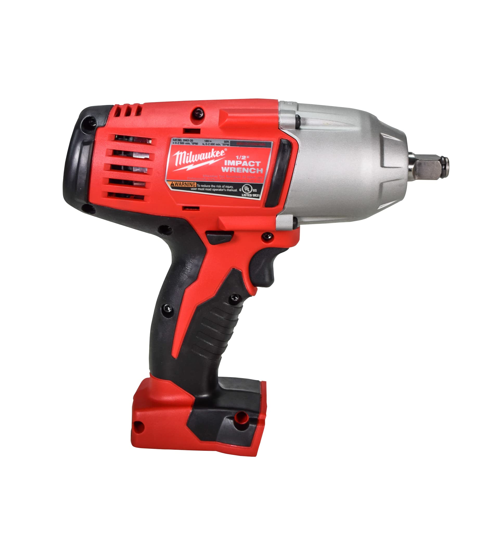 Milwaukee 2663-20 M18 18V 1/2" High Torque Impact Wrench with Friction Ring