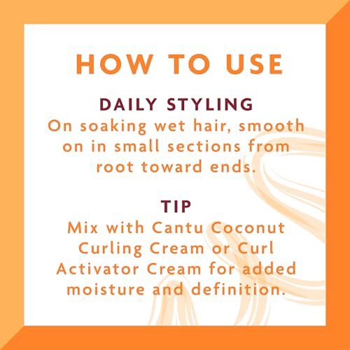 Cantu Define & Shine Custard with Shea Butter for Natural Hair, 12 oz (Packaging May Vary)